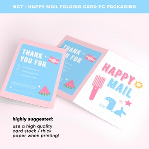 Kpop NCT Dream Happy Mail Printable Photocard Packaging Envelope ...