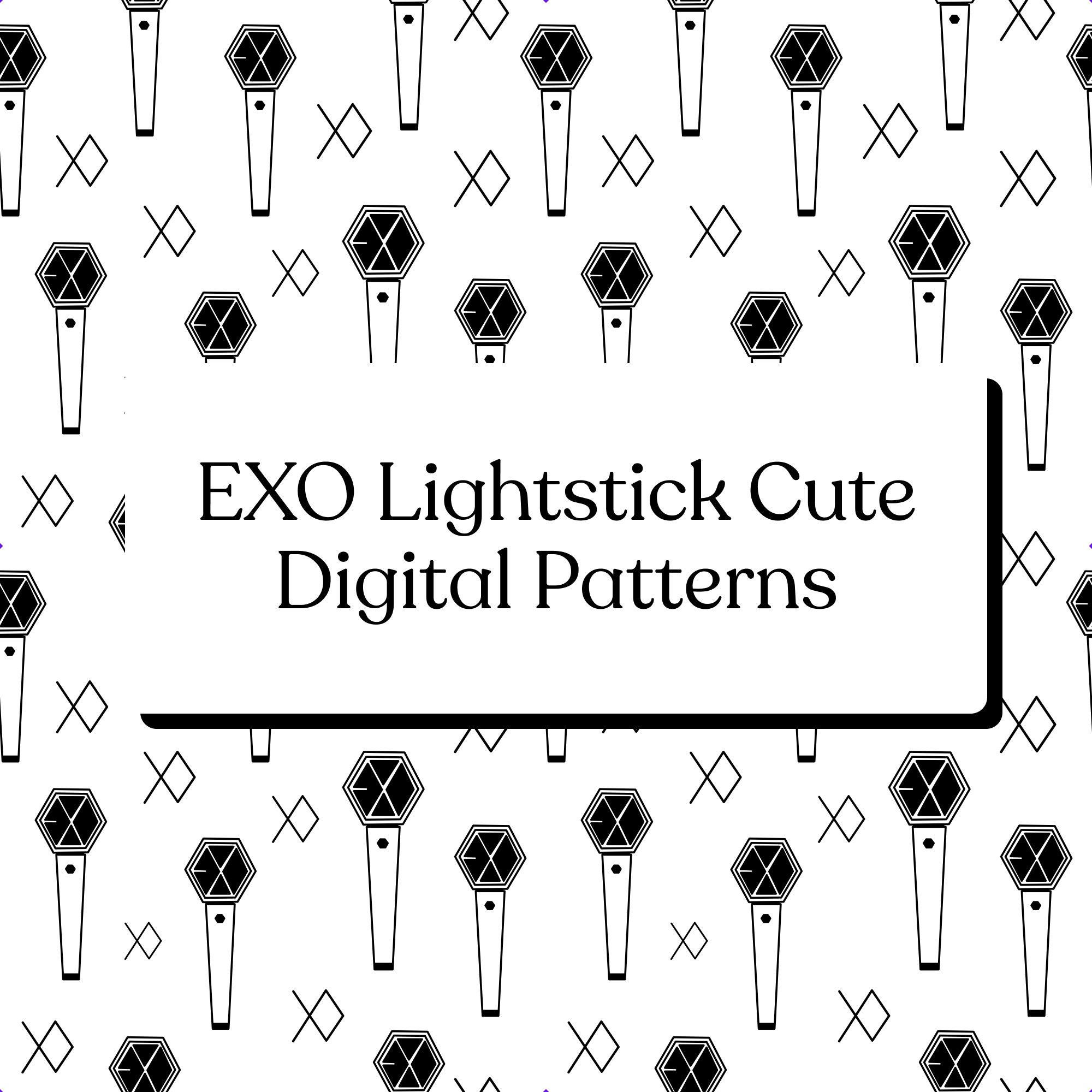 EXO Kpop Digital Pattern, Wallpaper Pack for Merch - Etsy