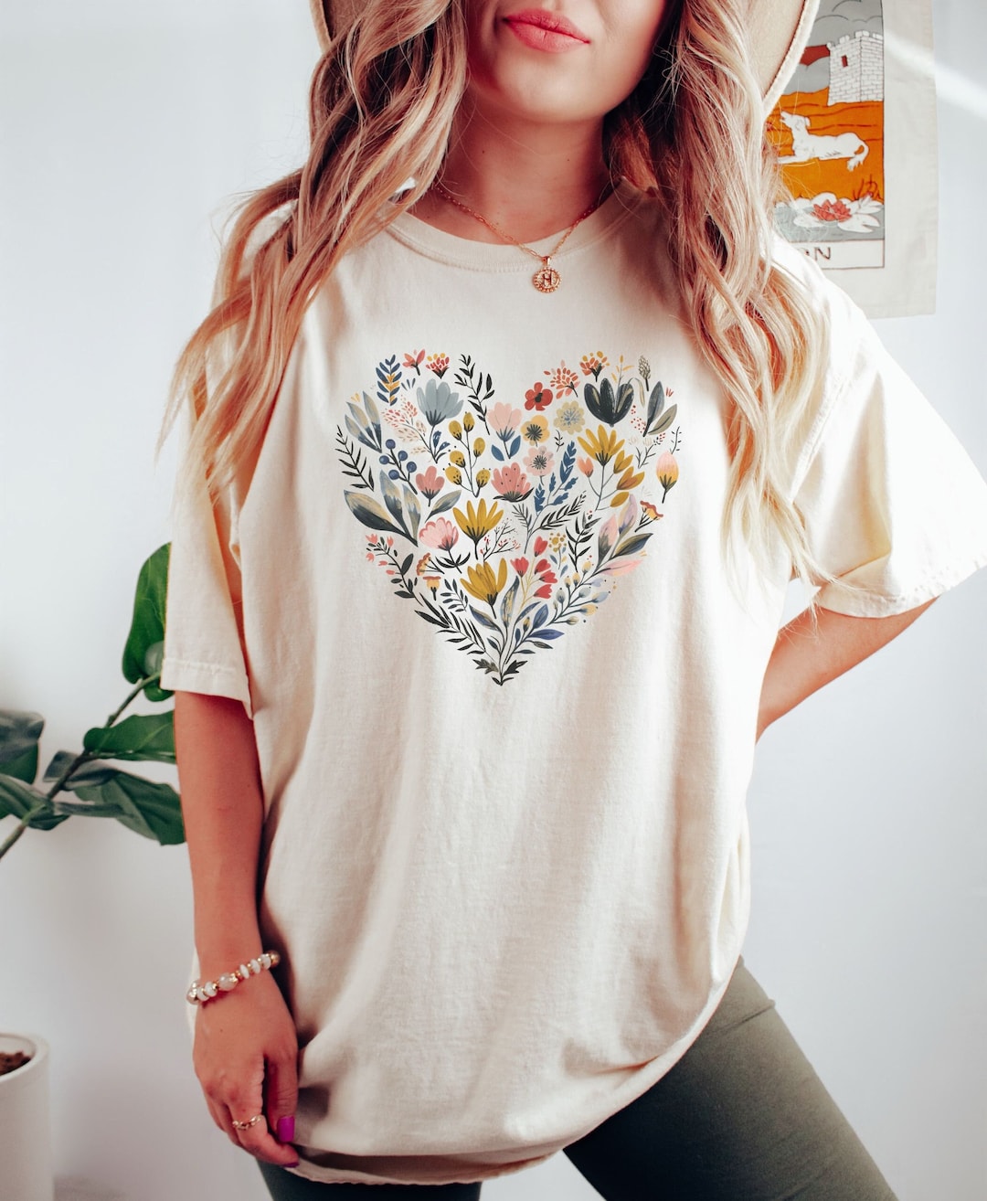Cottagecore Floral Heart PNG, Cute Love Heart, Botanical Flowers ...