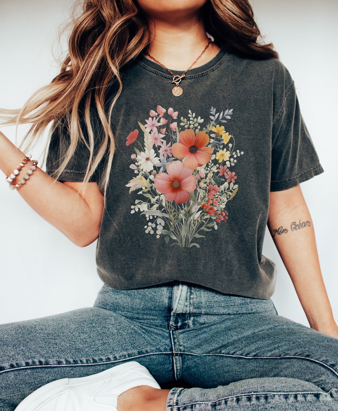 Boho Wild Flower PNG, Fall Floral, Nature Wildflower Cottagecore ...