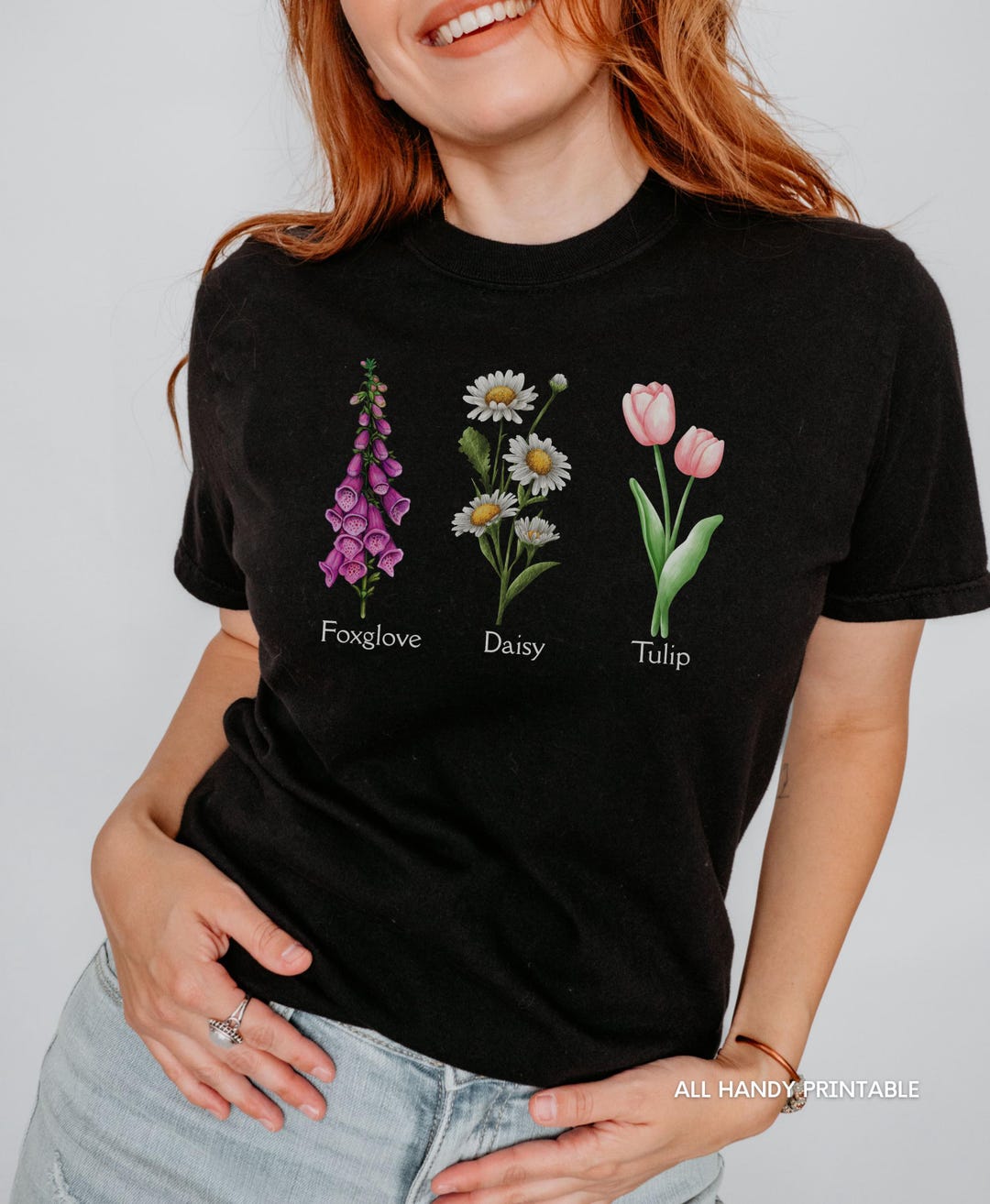 Foxglove Daisy Tulip PNG, Subtle Floral Anti-trump, Nature Botanical ...
