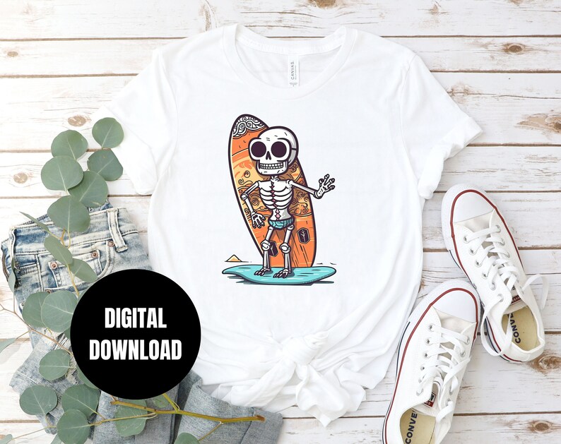Funny Alien Surfer Skeleton PNG, Fun Surf, Surfing Skeleton Sublimation ...
