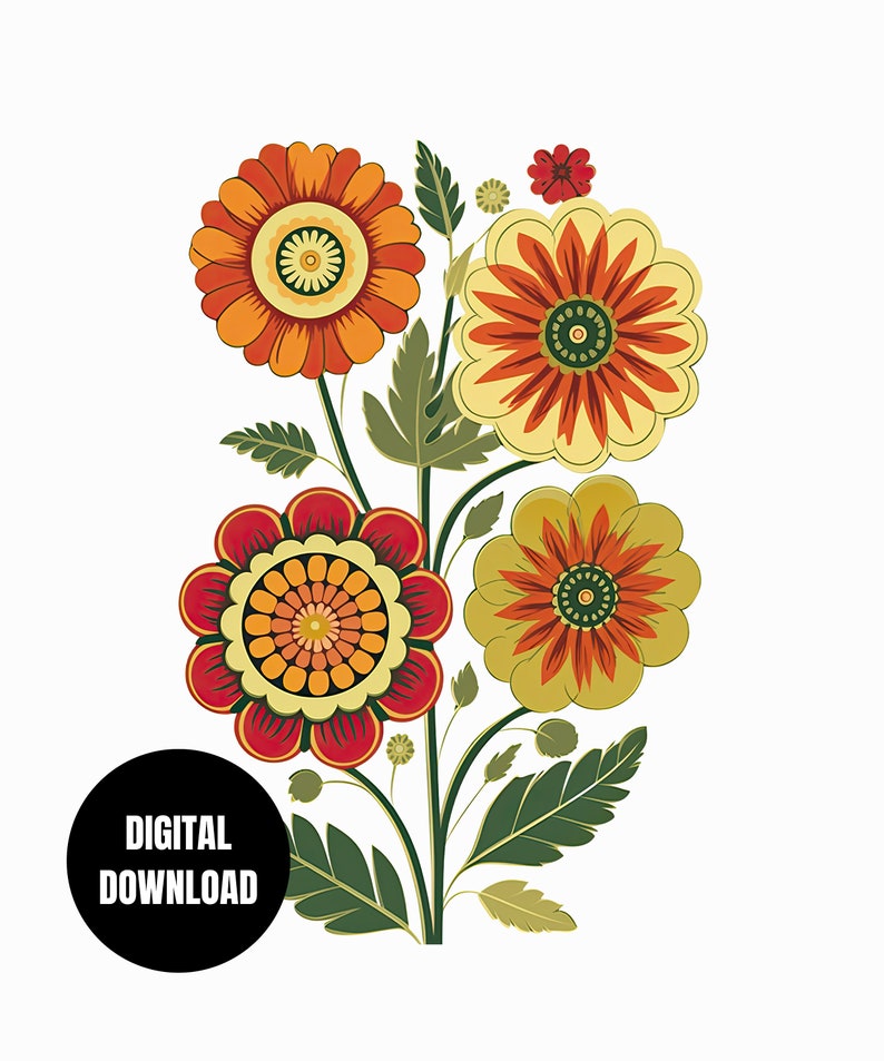 Juneteenth Flowers PNG, Ethnic Native Floral, 1865, Sublimation ...