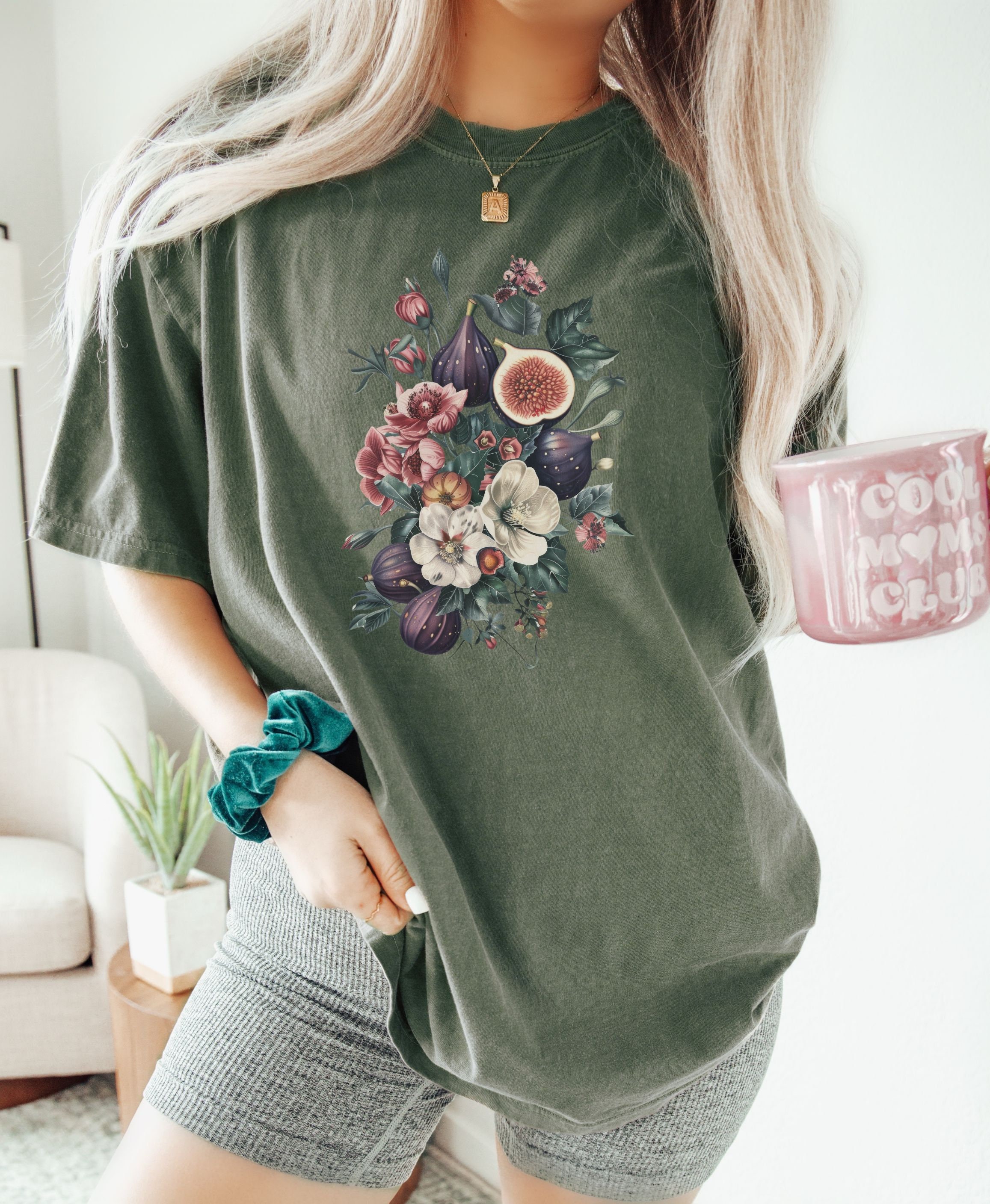 Vintage Figs Floral PNG, Aesthetic Retro Fig Fruit Flower, Botanical ...