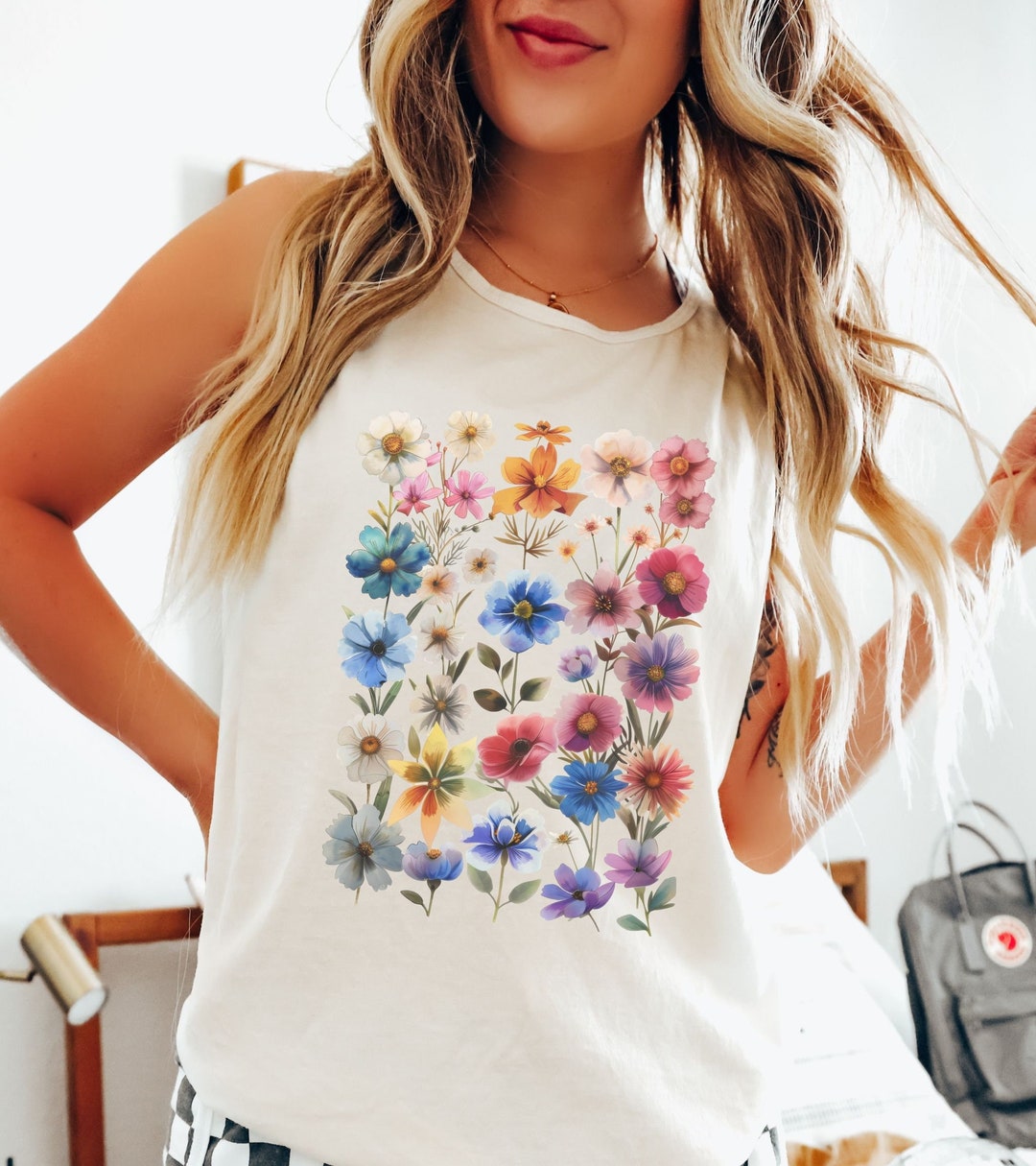 Retro Pressed Wildflowers PNG, Summer Boho Wild Flower, Watercolor ...