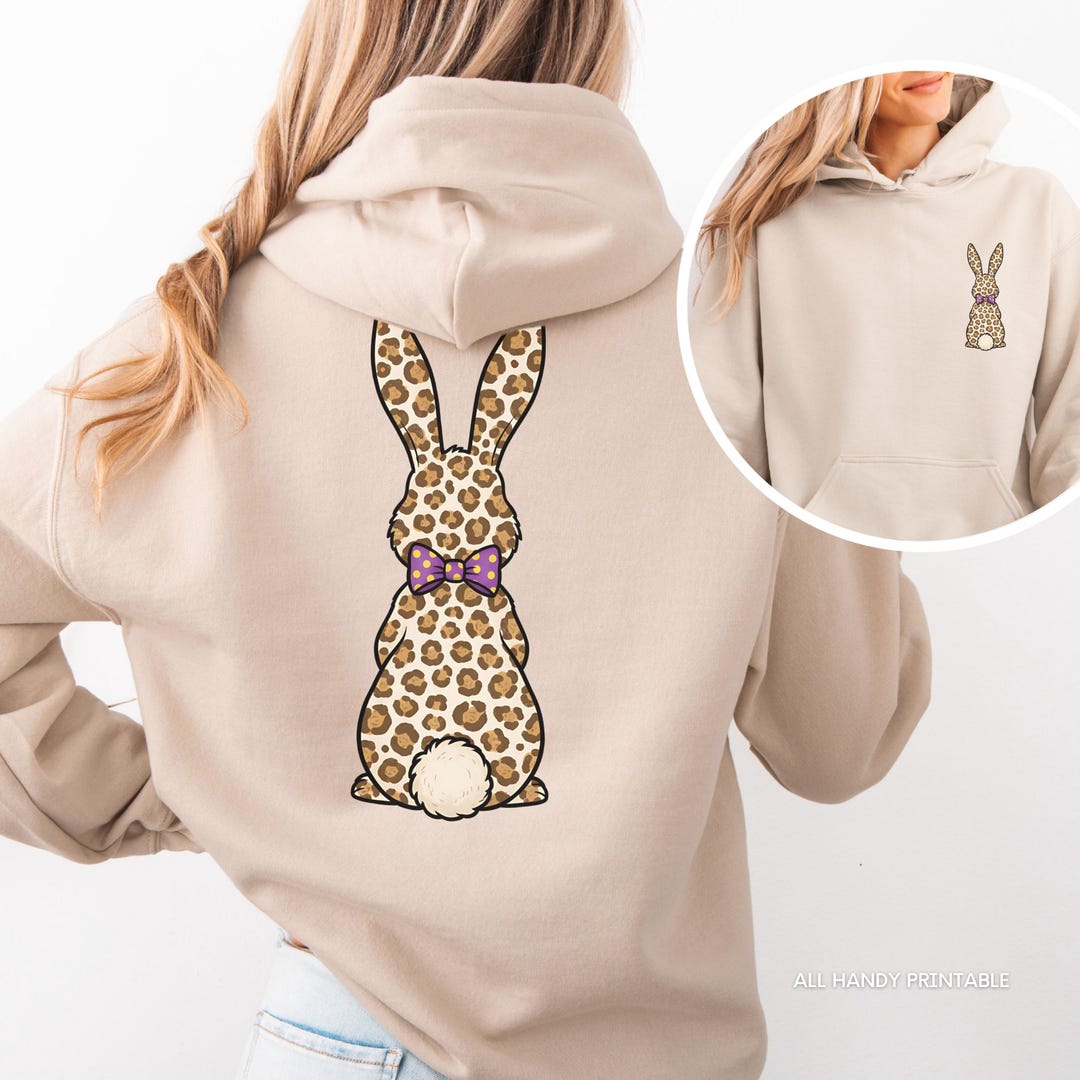 Easter Bunny PNG, Cute Leopard Print, Easter Mama, Sublimation, Instant ...