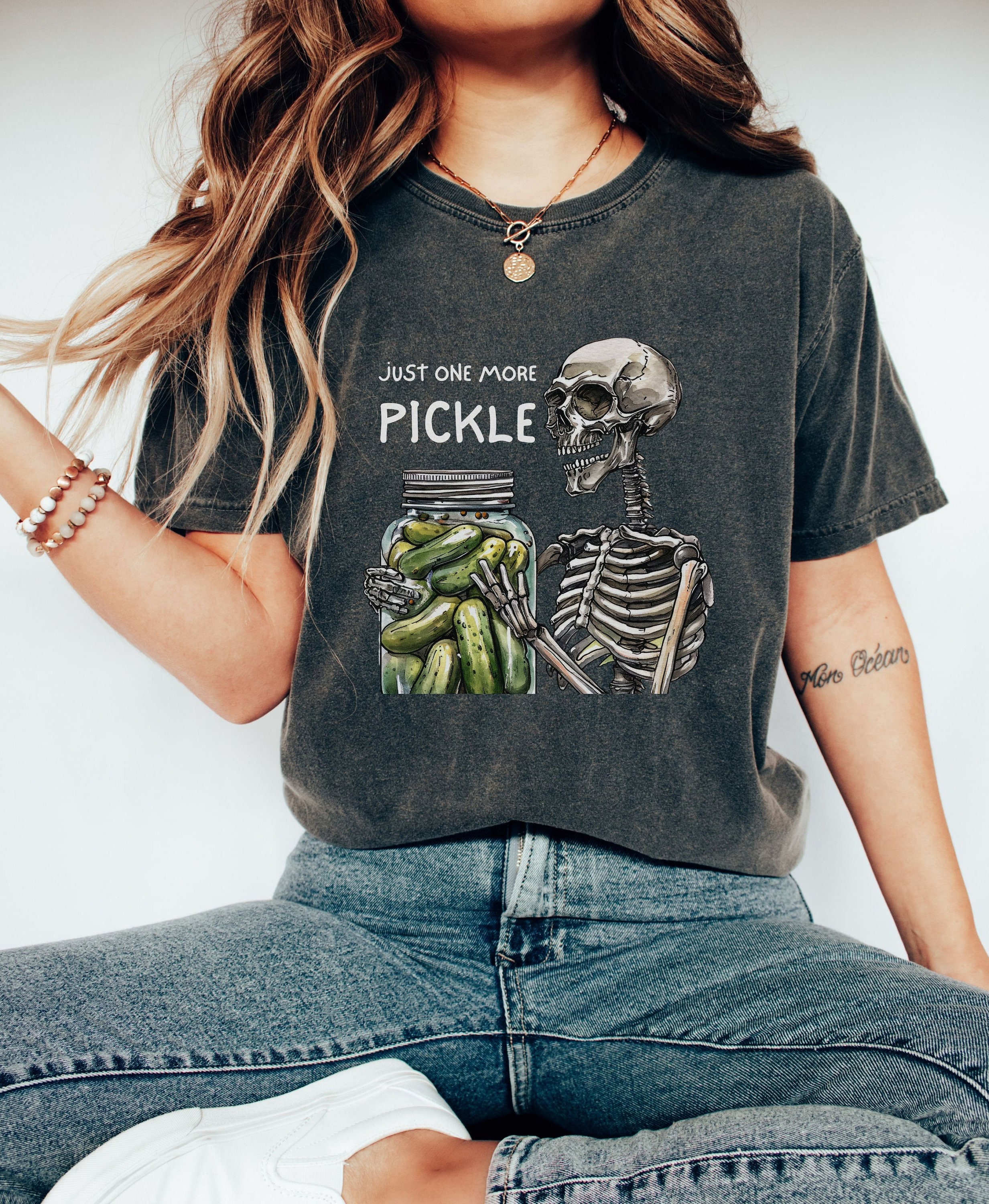 Funny Pickle Lover Skeleton PNG, Pickle Humor, Pickle Jar, Cucumber ...