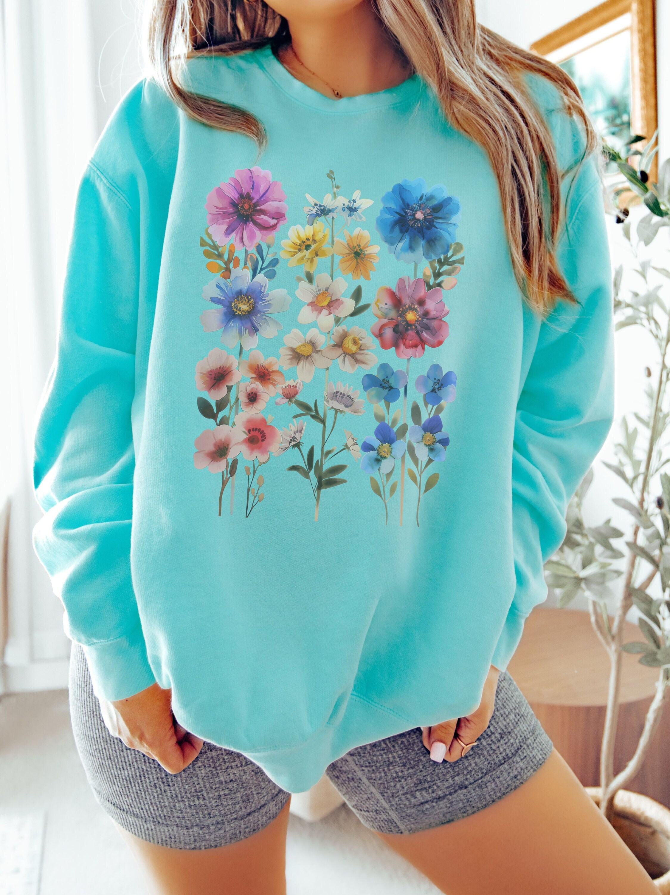 Retro Pressed Wildflowers PNG, Summer Boho Wild Flower, Watercolor ...