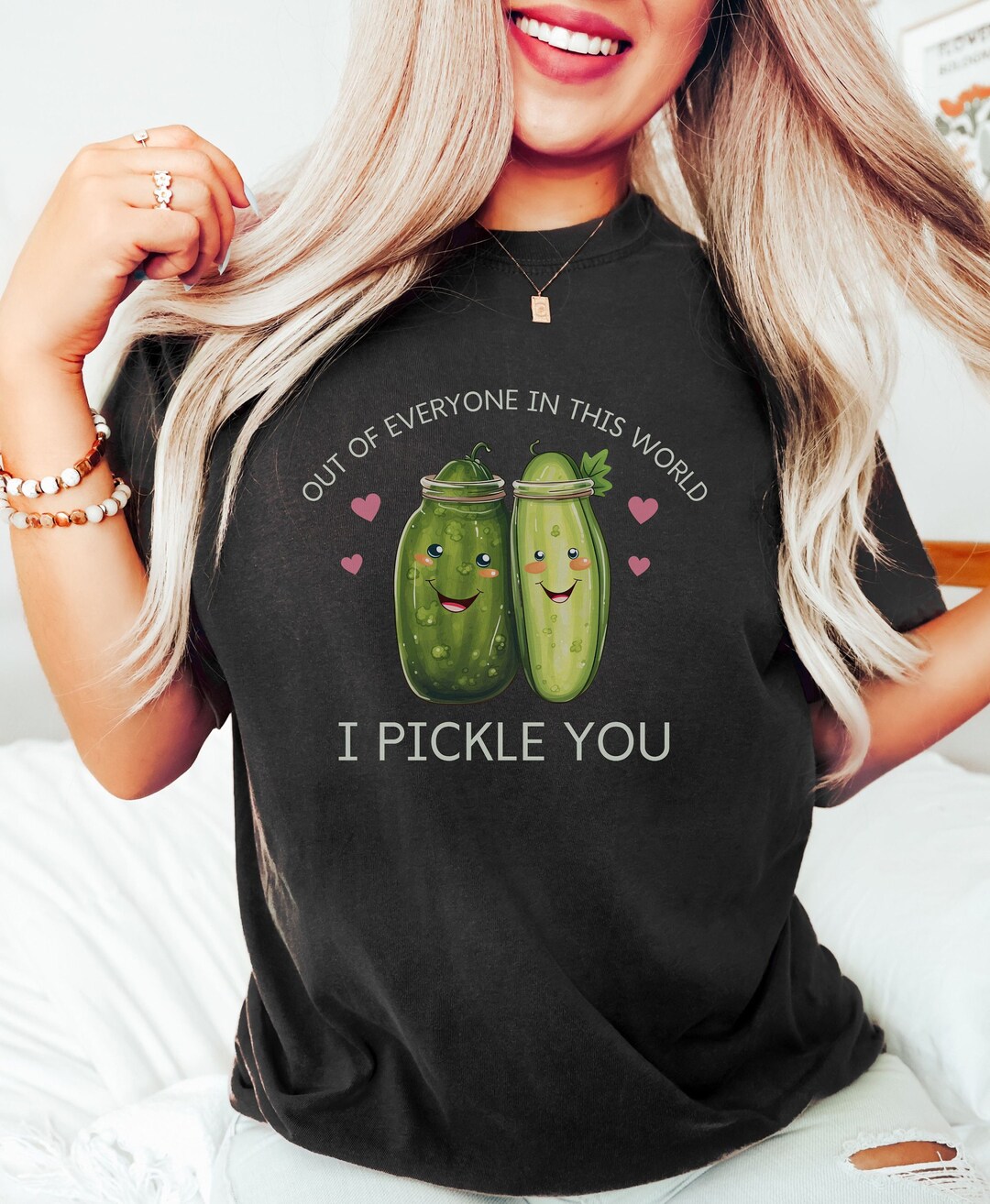 Cute Pickle Valentine PNG, Funny Pickle Love Announcement Sublimation ...