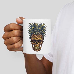 Pineapple Skull PNG, Golden Skull, Skeleton, Tropical Summer, Halloween ...