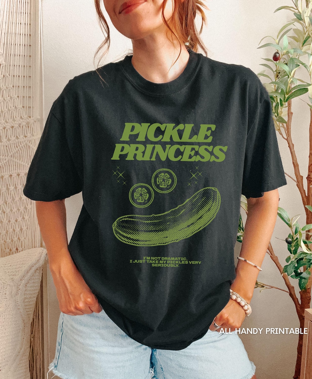 Funny Pickle Princess PNG, Retro Pickle Girl, Gherkin Lovers ...