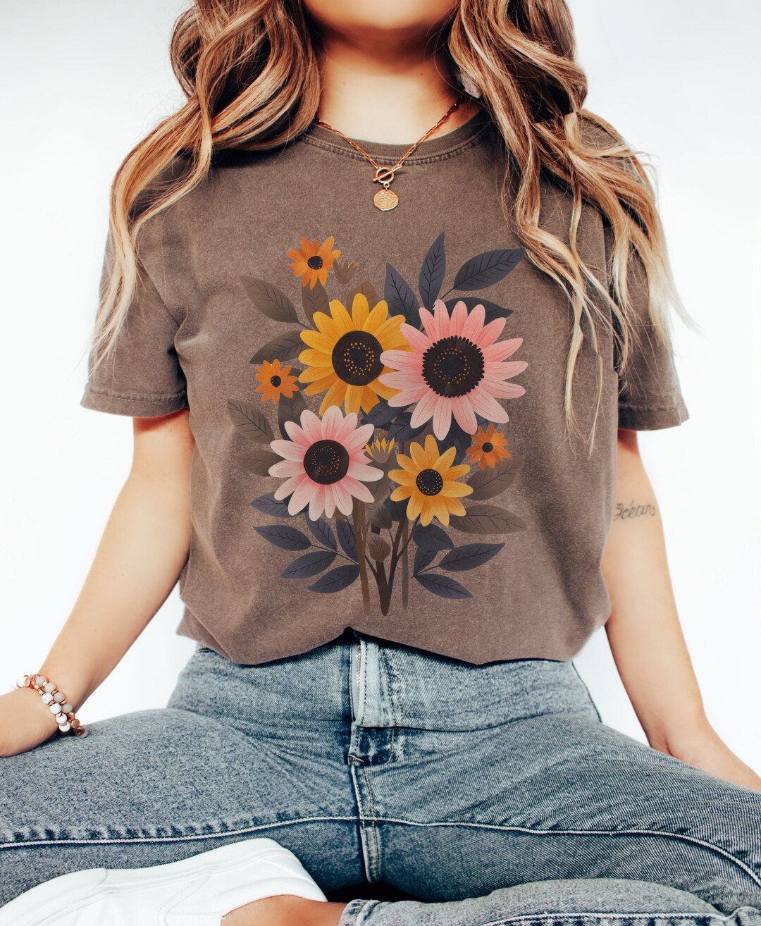 Cottagecore Sunflowers PNG, Pastel Floral Nature Botanical, Summer Fall ...