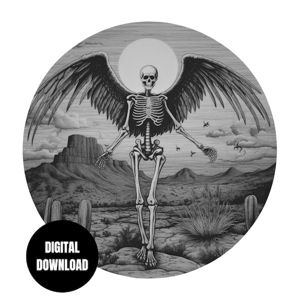 Angel Skeleton - Etsy