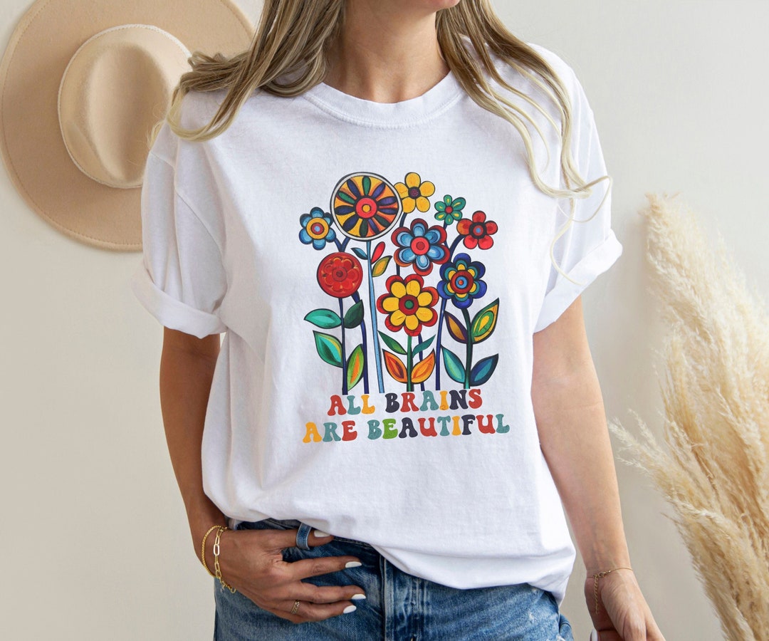 Neurodiversity Flowers PNG, ADHD Autism Acceptance, Mental Health ...