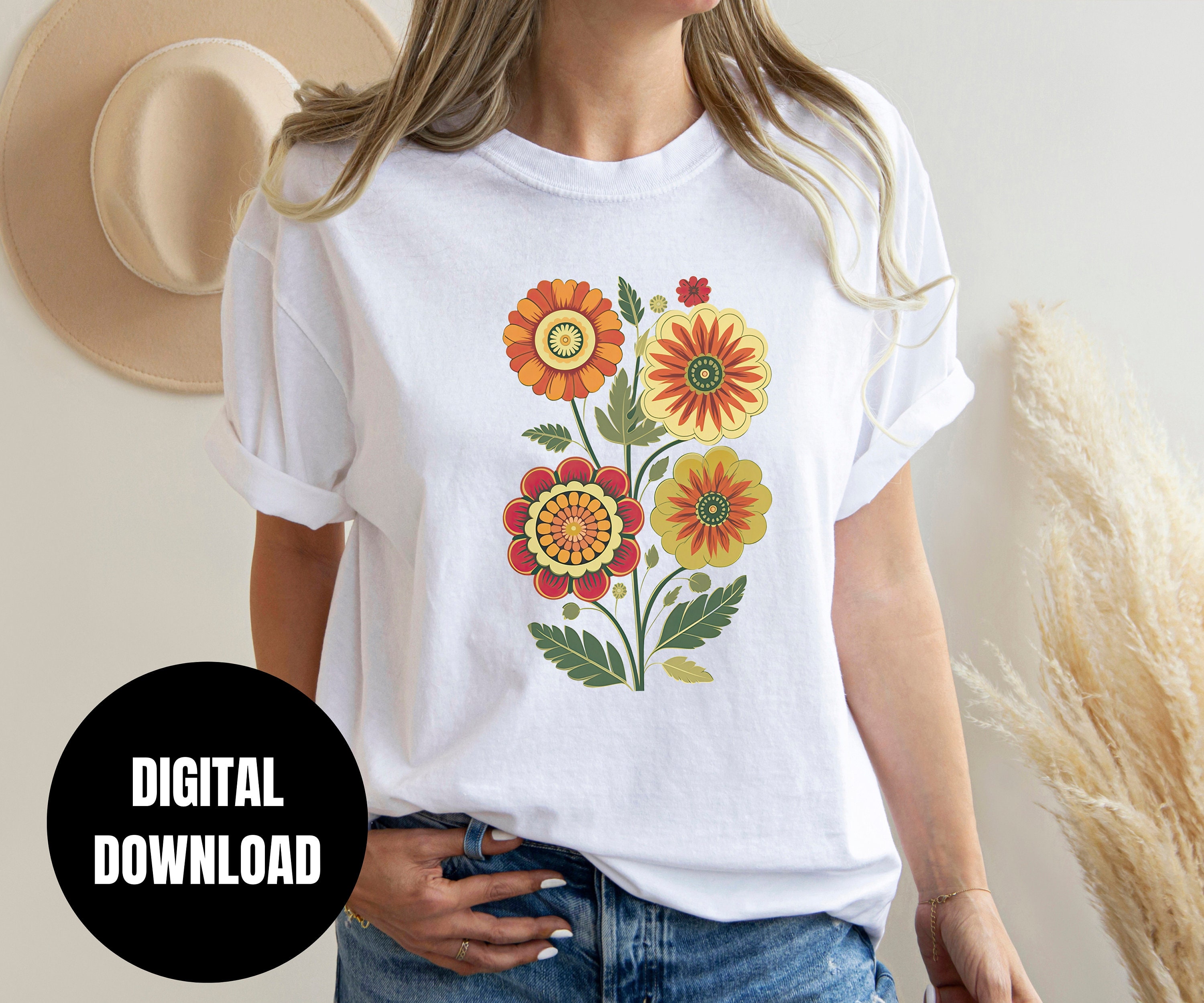 Juneteenth Flowers PNG, Ethnic Native Floral, 1865, Sublimation ...