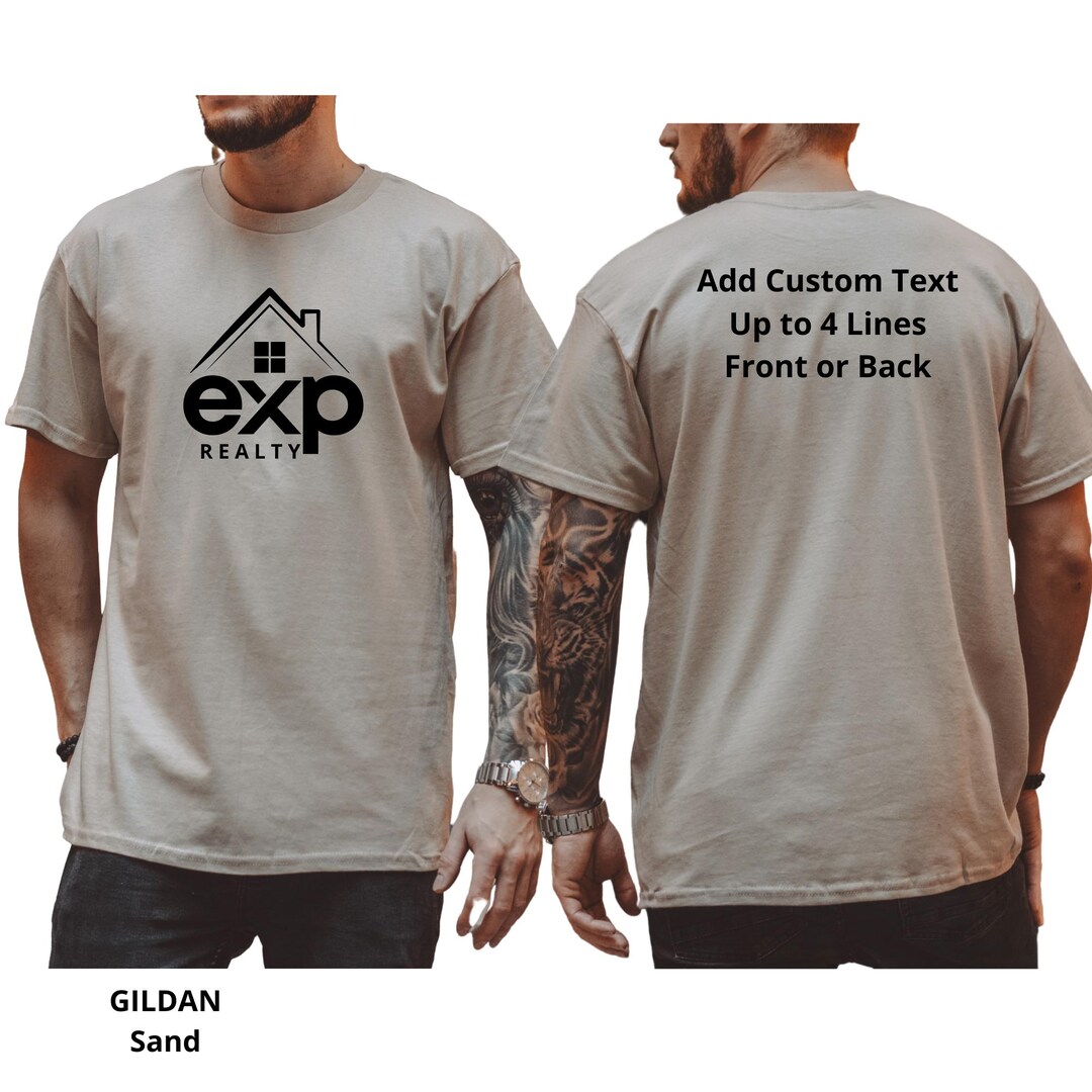 Customizable EXP Realty T-shirt: Real Estate Agent Marketing, Gildan ...