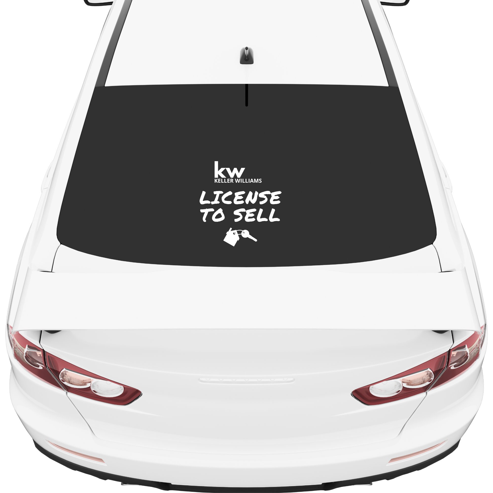 Kw Logo License to Sell With House Keys Decal, Kw Logo Decal for ...