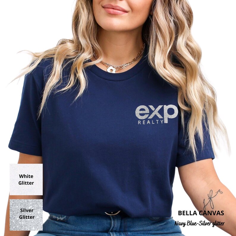 Exp Realty Glitter Logo T-shirt: Bella Canvas Unisex Tee - Etsy
