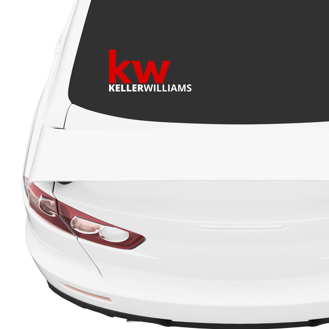 Kw Keller Williams Red and White, Decal, Kw Logo Decal for Mirrors ...