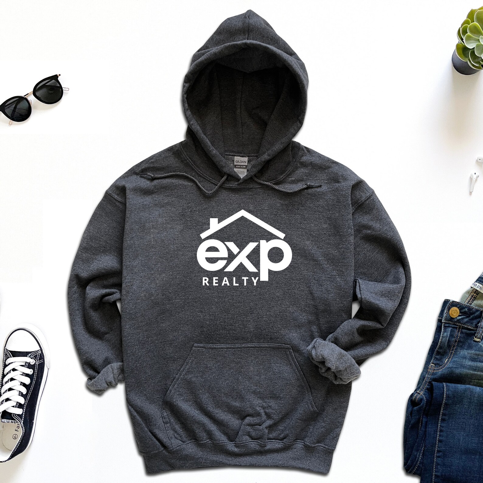 Exp Realty Logo With Roof Unisex Hoodie Exp Men's Hoodie - Etsy