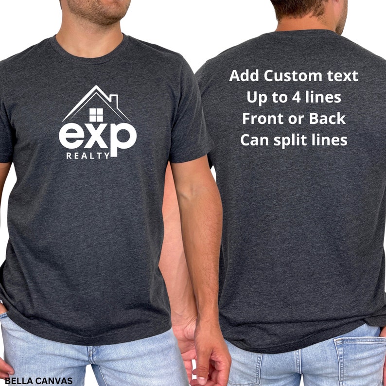 Customizable Exp Realty Logo With Roof Unisex T-shirt Add - Etsy