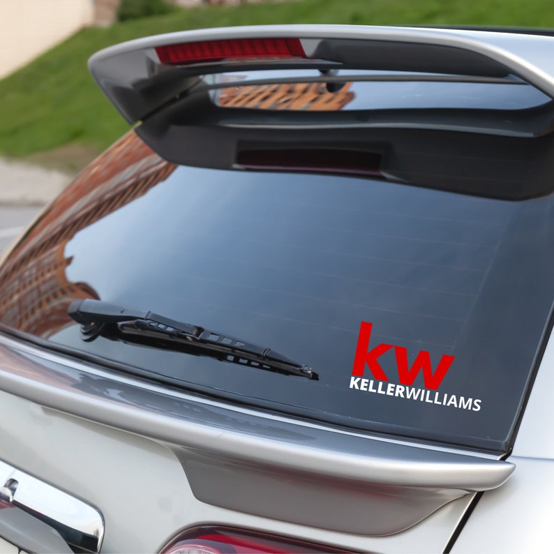 Kw Keller Williams Red and White Decal Kw Logo Decal for - Etsy