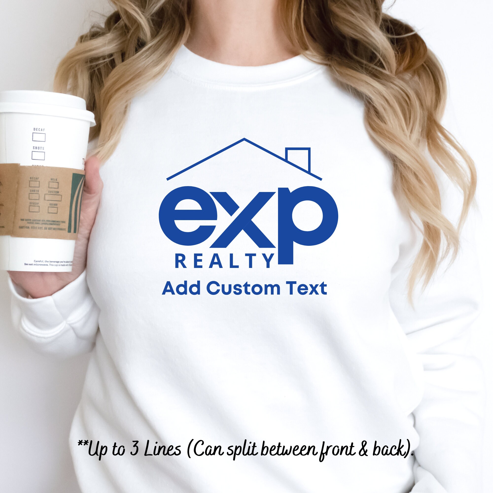Customizable Exp Realty Logo Unisex Sweatshirt Add Contact - Etsy Customizable Exp Realty Logo Unisex Sweatshirt Add Contact - Etsy