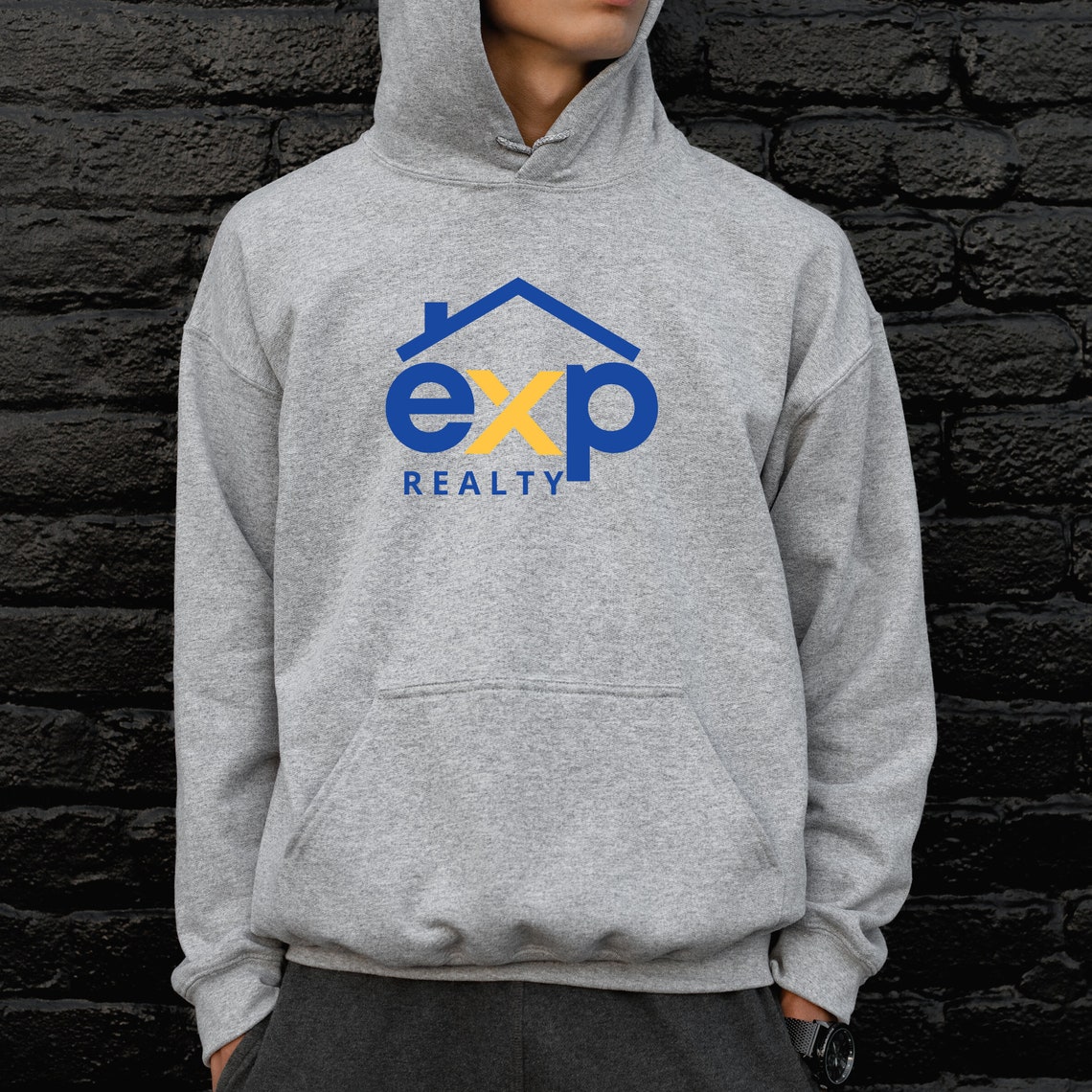 Exp Realty Logo With Roof Unisex Hoodie Exp Men's Hoodie - Etsy