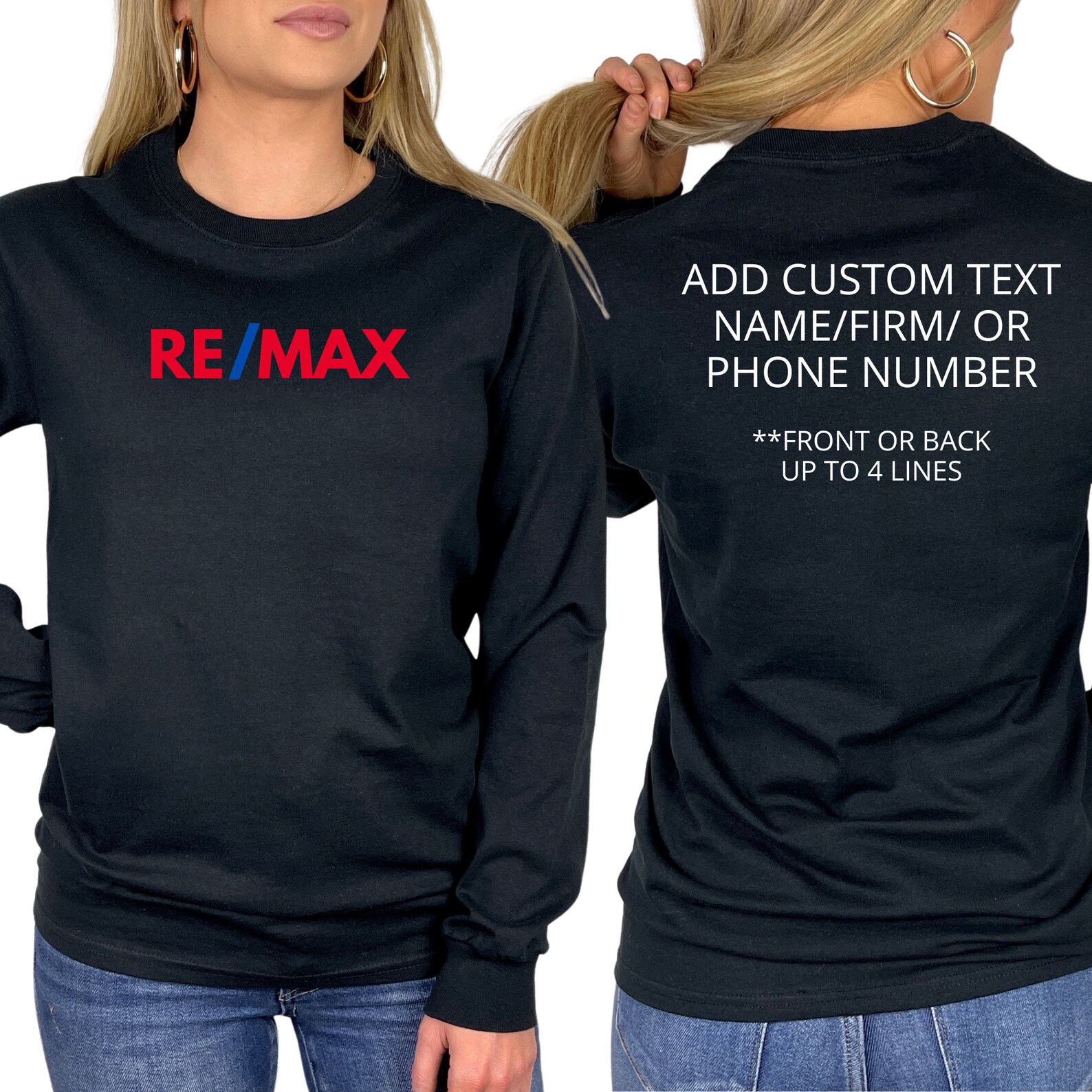 Customizable REMAX Logo Long Sleeve Unisex Shirt Remax - Etsy