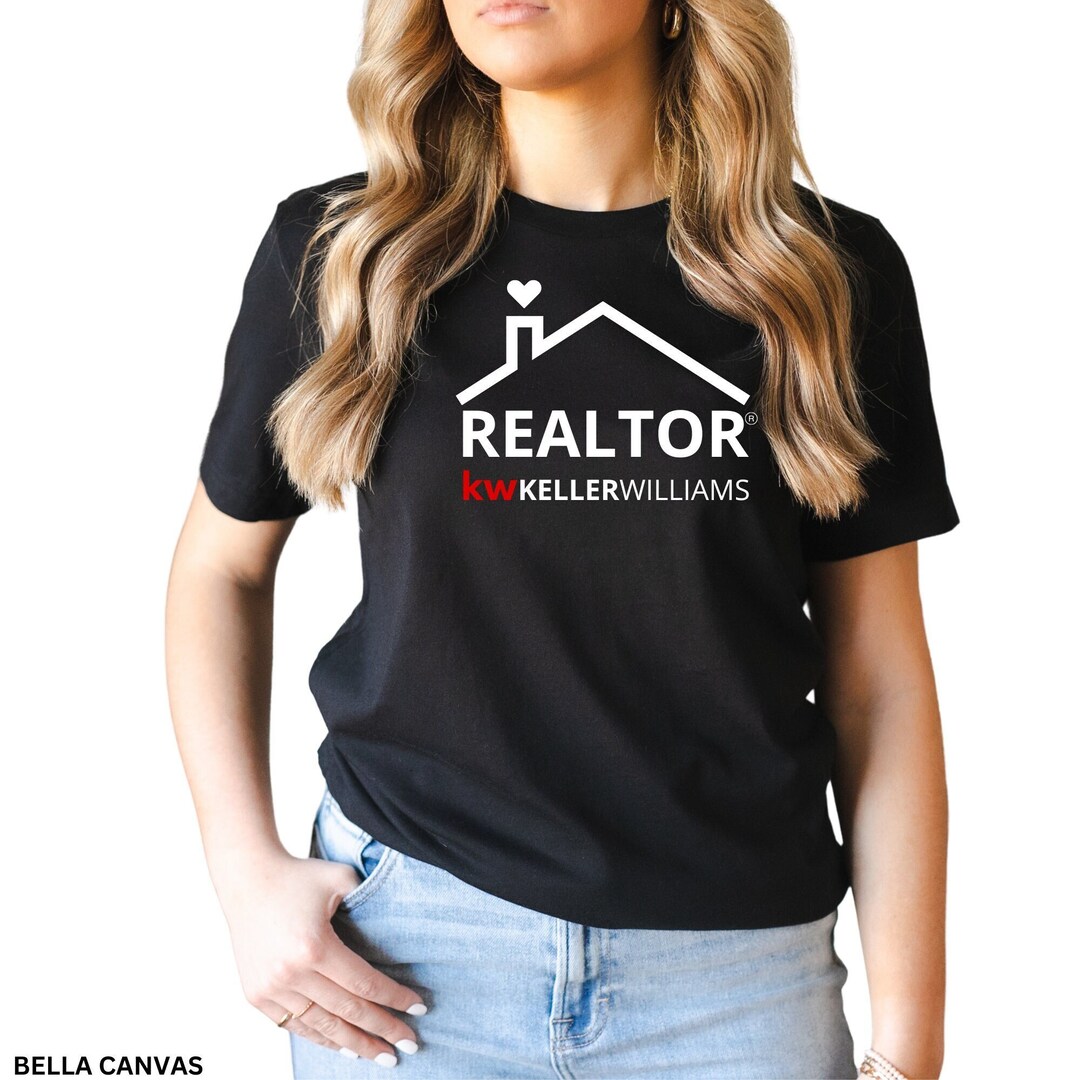 Keller Williams REALTOR Roof & Heart T-shirt: Real Estate Agent Apparel ...