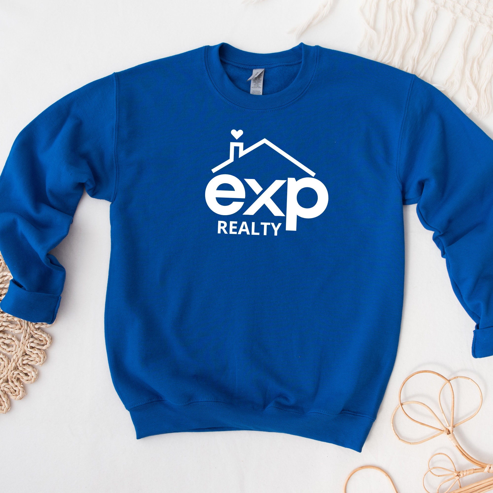 Exp Realty Logo With Roof & Heart Unisex Crewneck Sweatshirt - Etsy