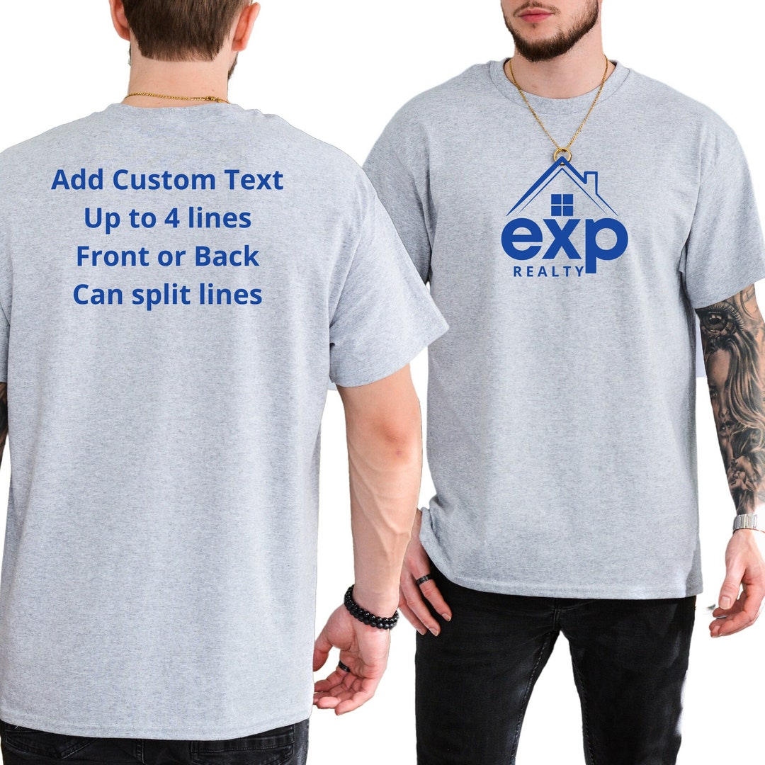 Customizable Exp Realty Logo Unisex T-shirt, Exp Realty Men's T-shirt ... Customizable Exp Realty Logo Unisex T-shirt, Exp Realty Men's T-shirt ...