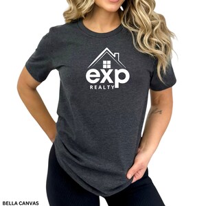 Customizable Exp Realty Logo With Roof Unisex T-shirt, Add Custom Text ...