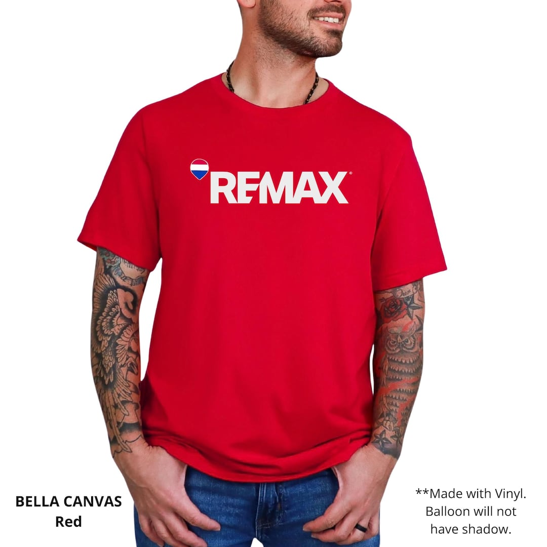 REMAX New Logo T-shirt: Bella Canvas Tee, Realtor Marketing Apparel ...