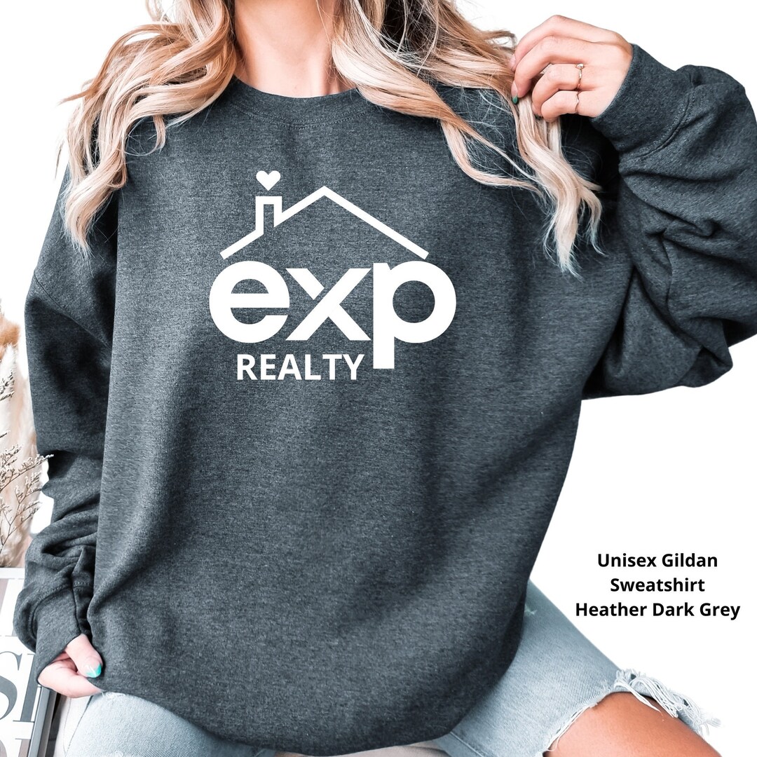 Exp Realty Logo With Roof & Heart Unisex Sweatshirt, Realtor Marketing ...