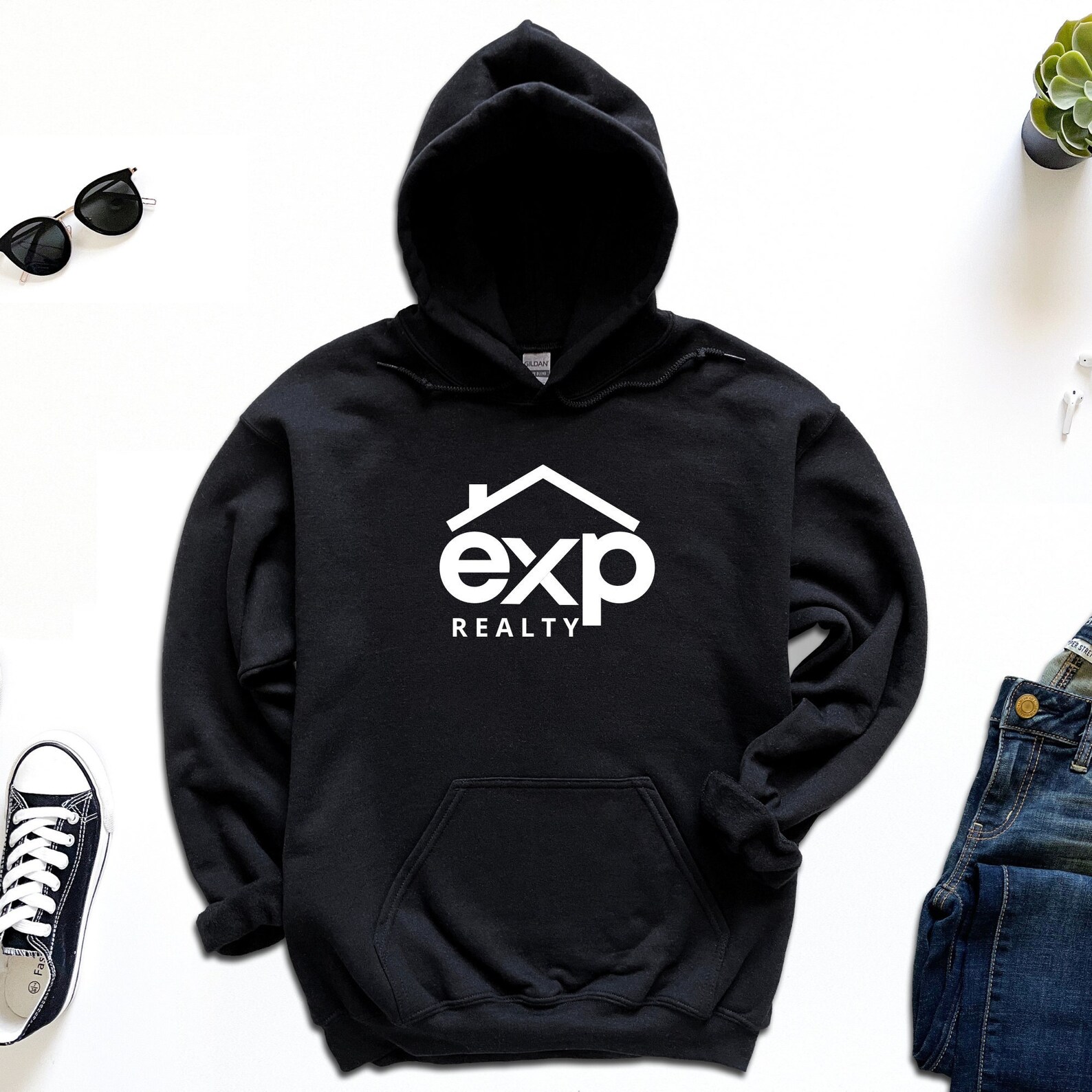 Exp Realty Logo With Roof Unisex Hoodie Exp Men's Hoodie - Etsy