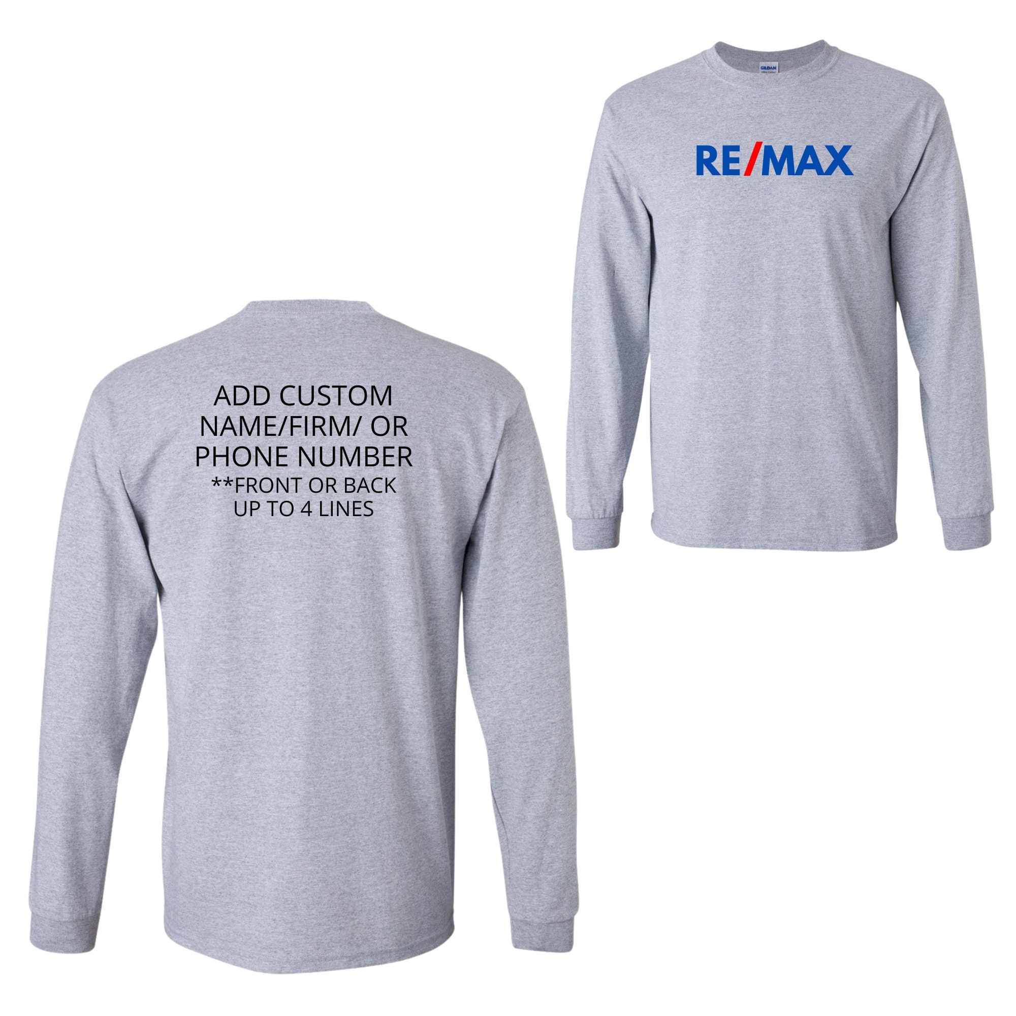 Customizable REMAX Logo Long Sleeve Unisex Shirt Remax - Etsy