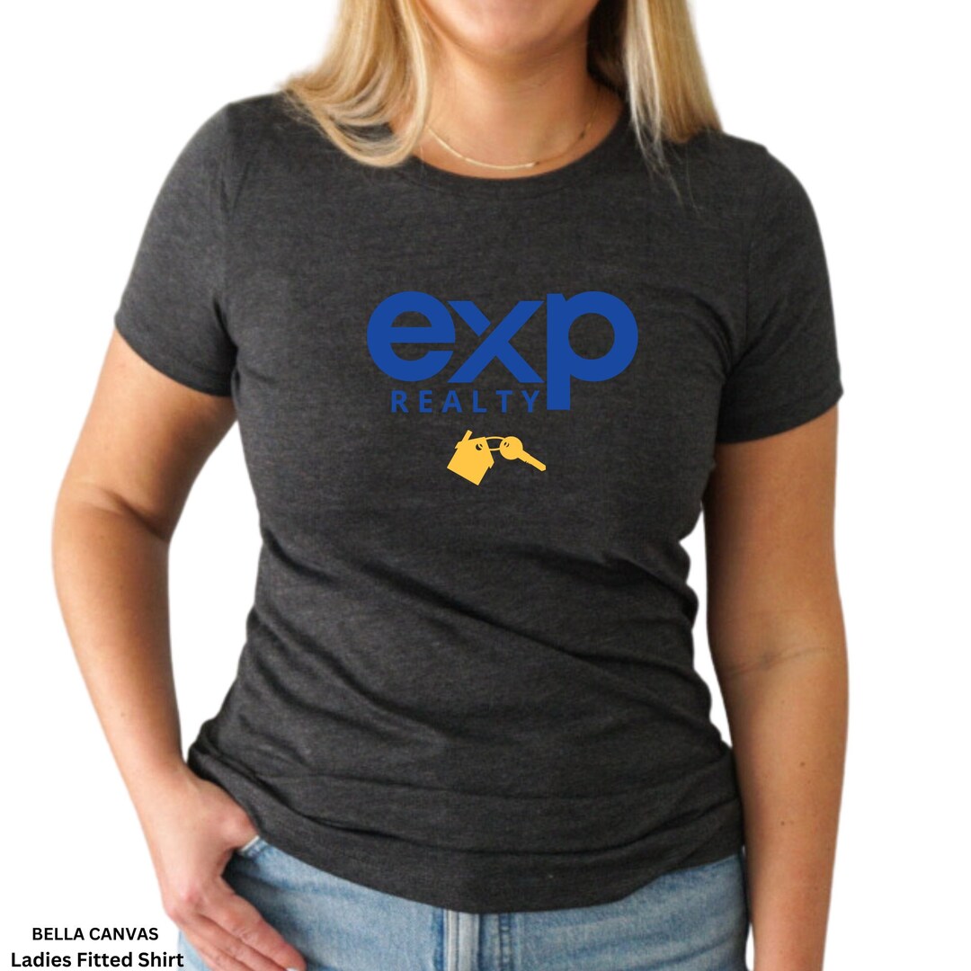 Exp Realty Logo With House Keys Women's Fitted T-shirt, Exp Clothing ...