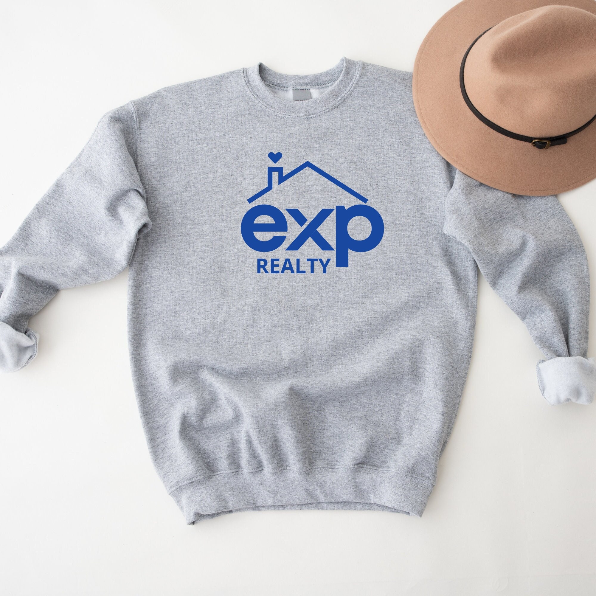 Exp Realty Logo With Roof & Heart Unisex Crewneck Sweatshirt - Etsy