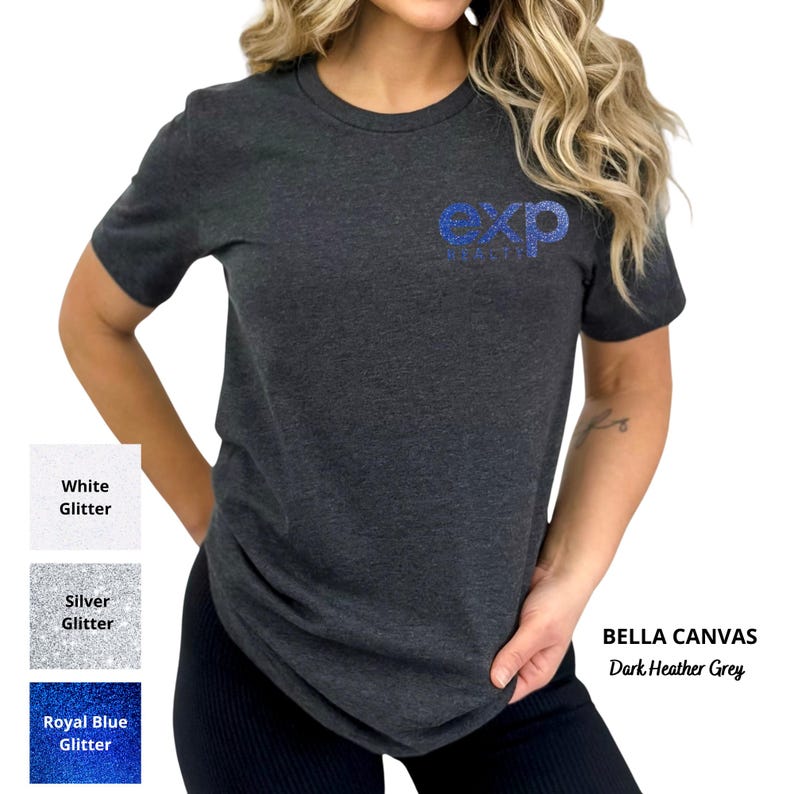 Exp Realty Glitter Logo T-shirt: Bella Canvas Unisex Tee - Etsy