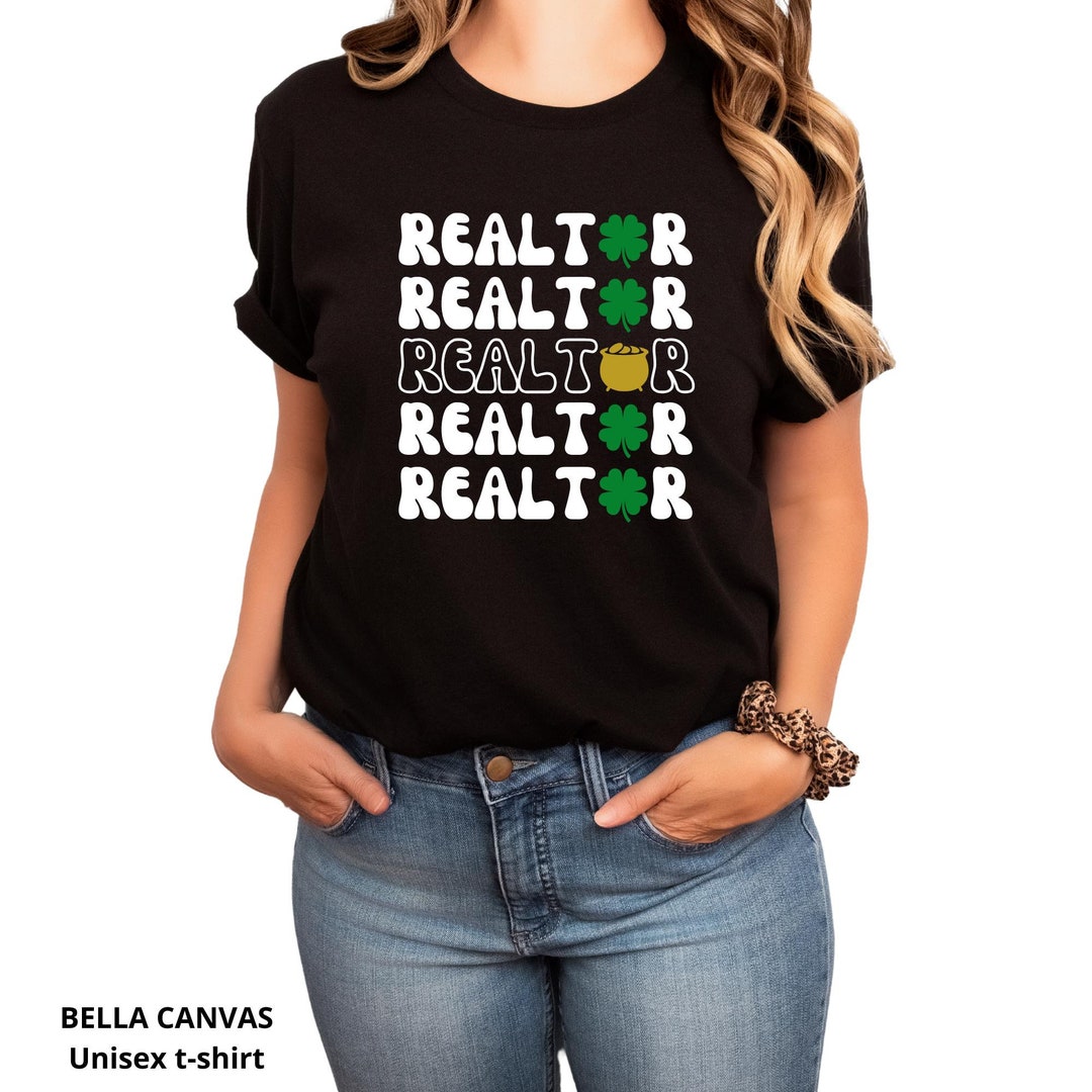 REALTOR X5 With Gold House Keys St. Patrick's Day Unisex T-shirt ...