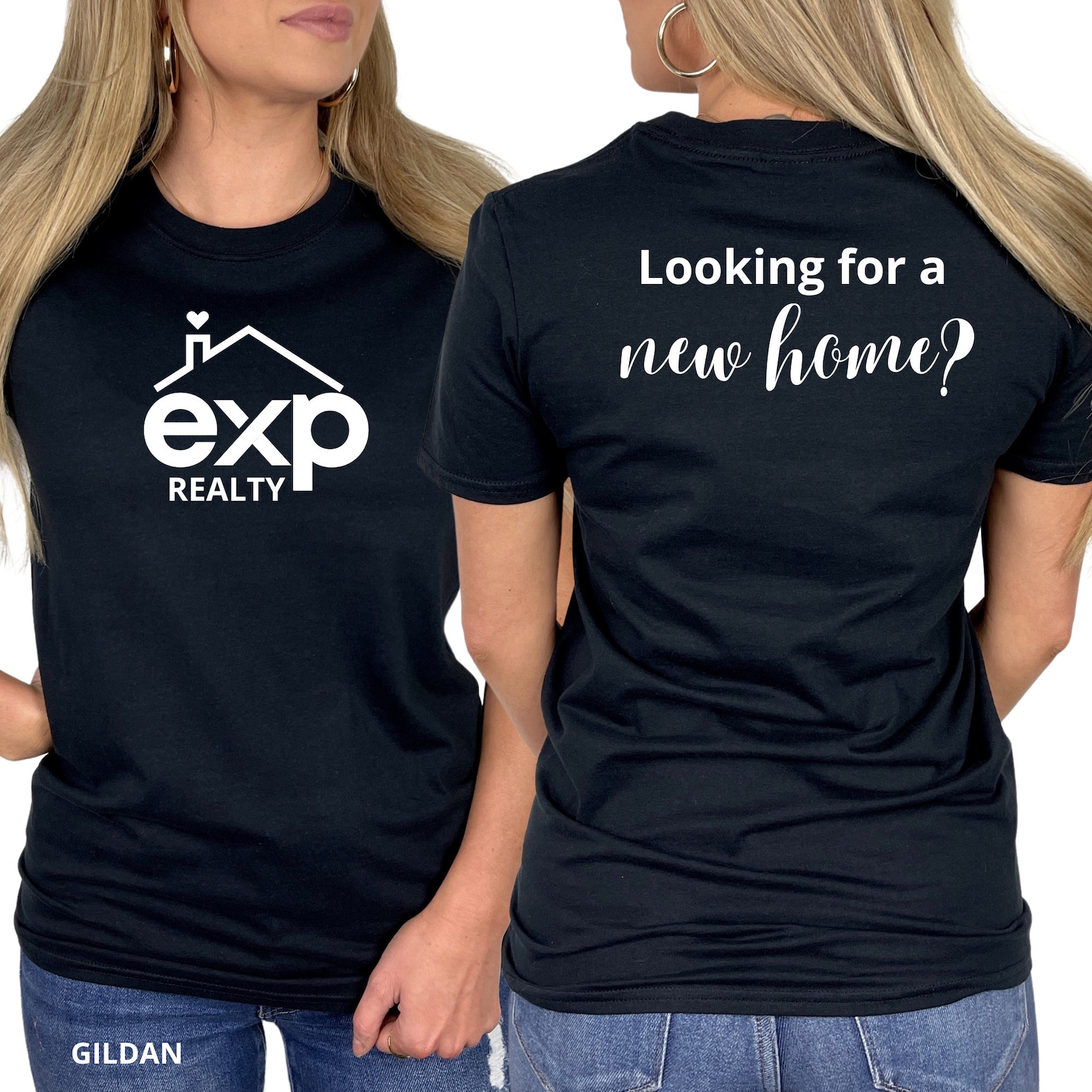 Exp Realty Roof & Heart T-shirt: "looking for a New Home?" Bella Canvas ...
