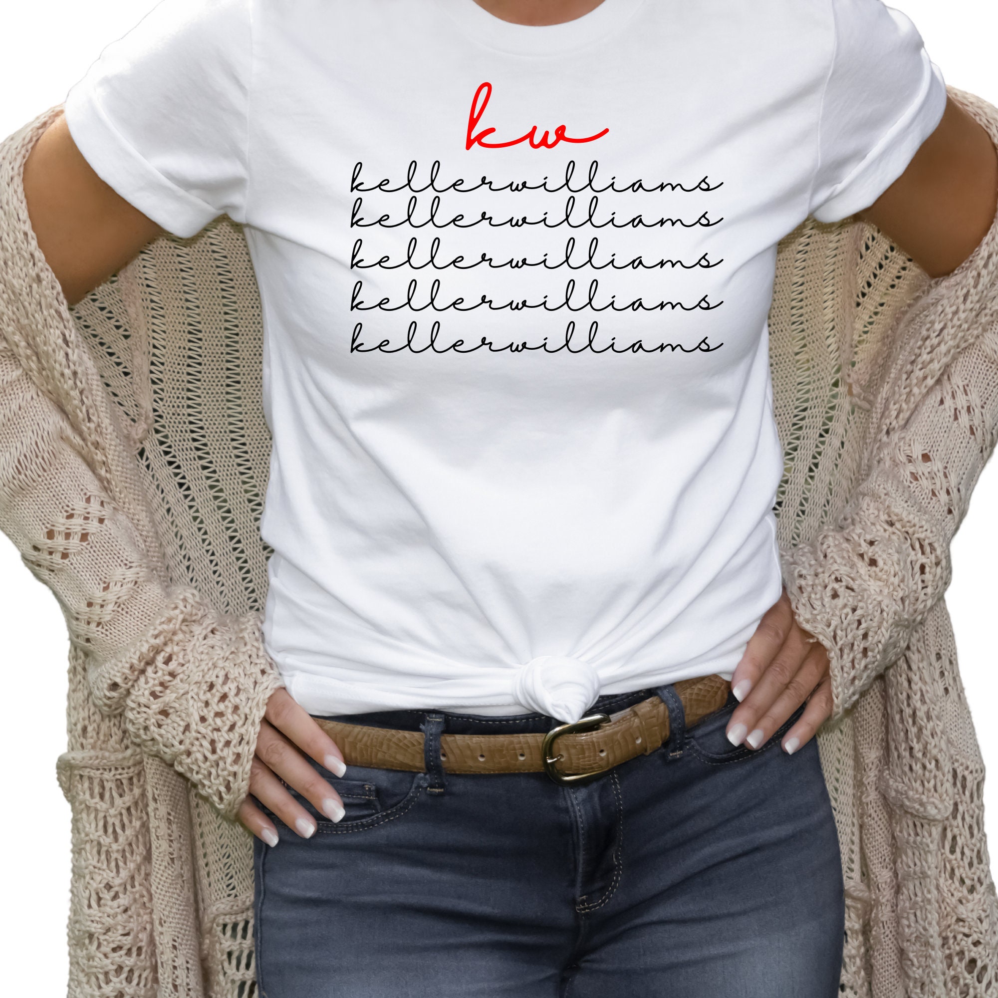Kw Keller Williams Cursive Logo Women's T-shirt Keller - Etsy