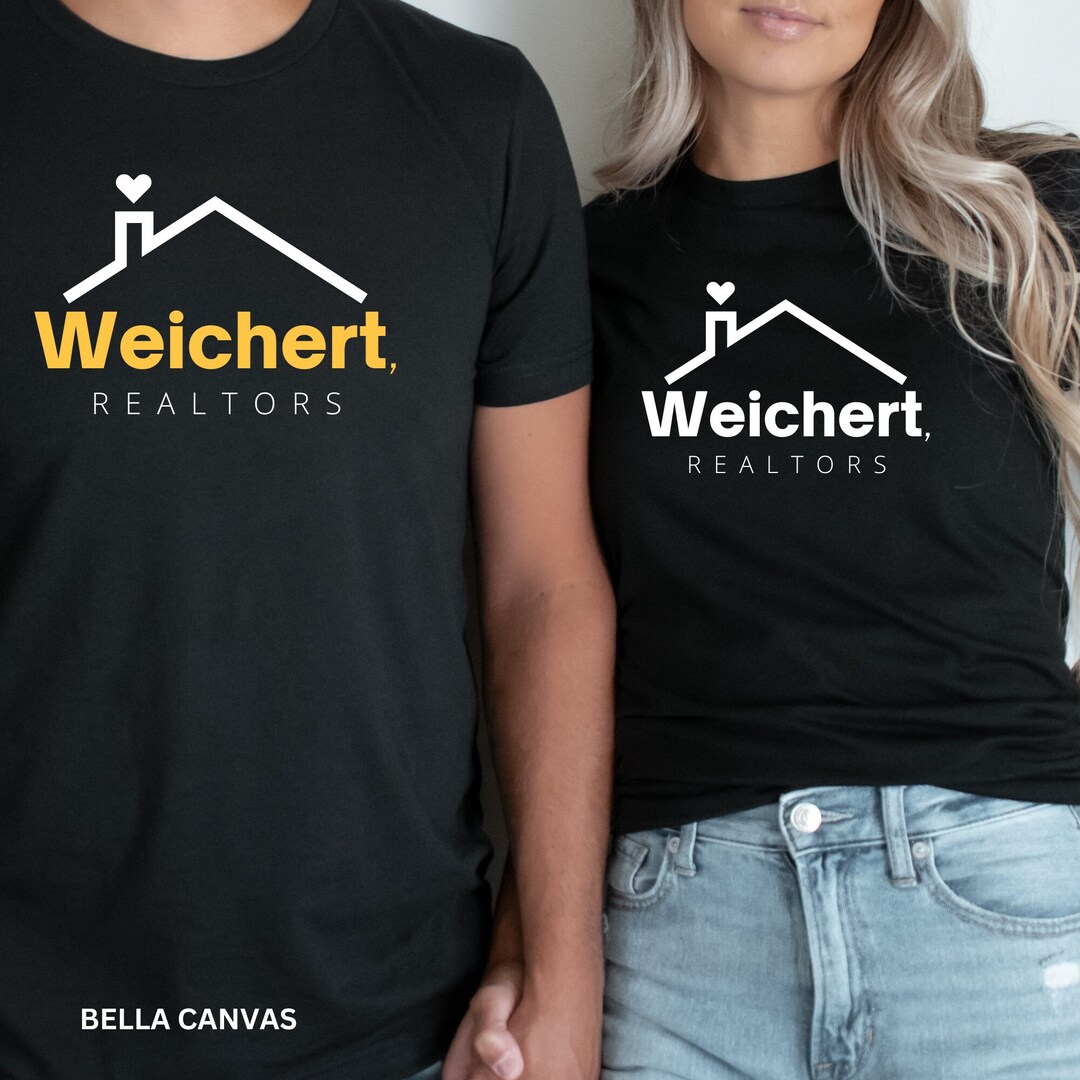 Weichert Realtors Logo With Roof & Heart Unisex T-shirt - Etsy