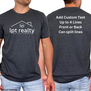 Customizable Lpt Realty Logo With Roof Unisex T-shirt, Add Custom Text ...