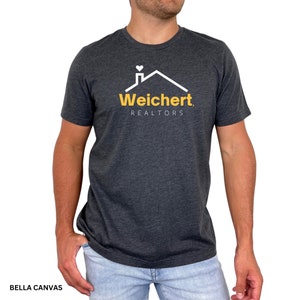Weichert Realtors Logo With Roof & Heart Unisex T-shirt, Realtor ...