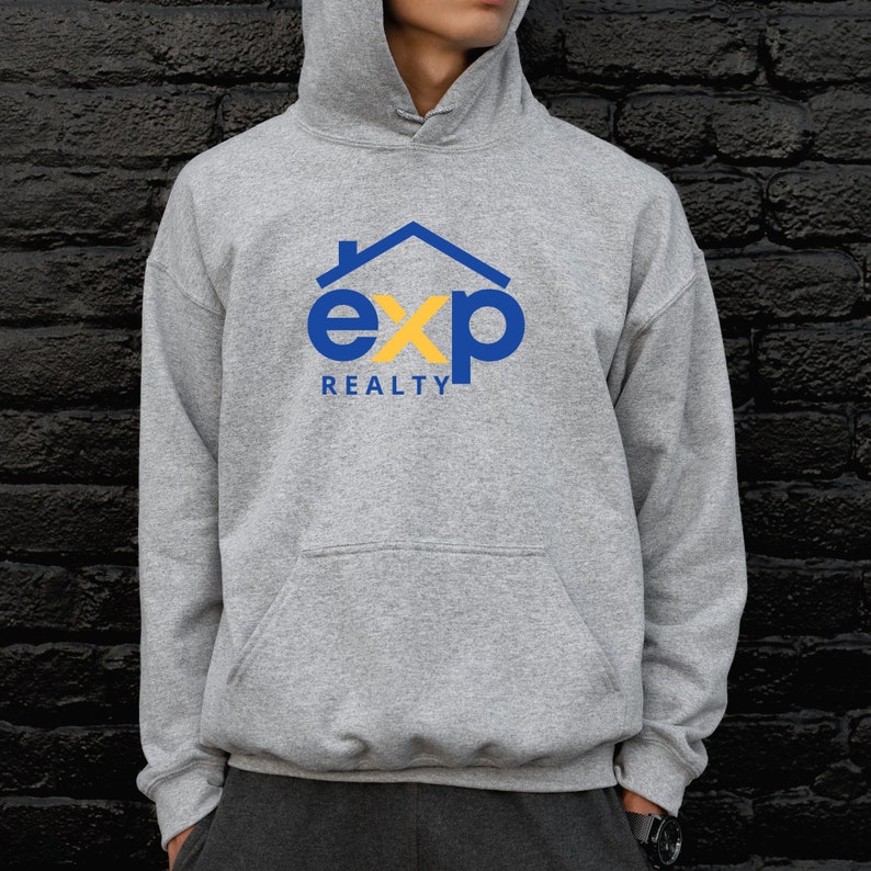Exp Realty Logo With Roof Unisex Hoodie, Exp Men's Hoodie, Exp Realtor ...