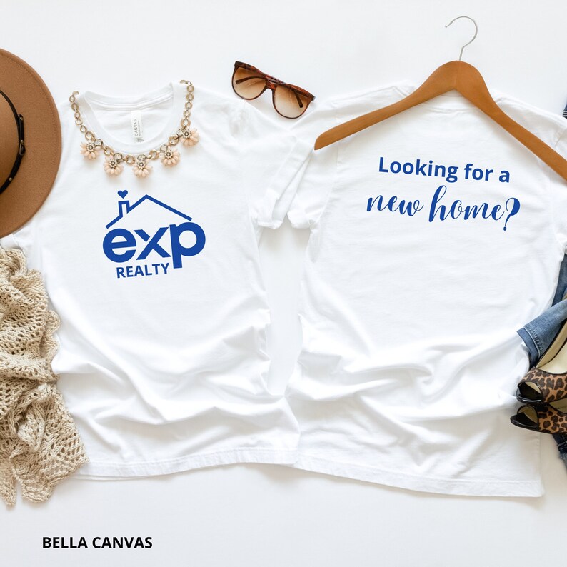 Exp Realty Roof & Heart T-shirt: "looking for a New Home?" Bella Canvas ...