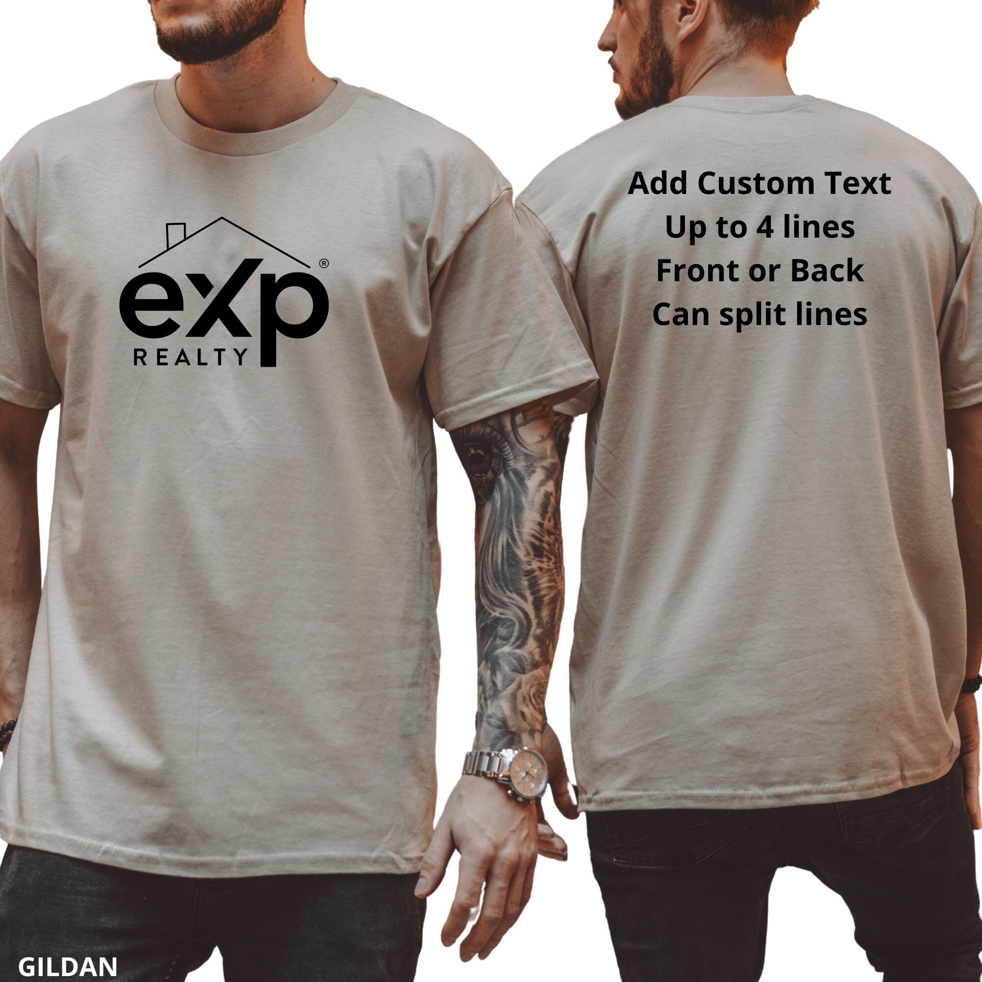 Customizable EXP Realty Logo & Roof Unisex T-shirt Add Your - Etsy