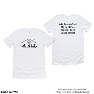 Customizable Lpt Realty Logo With Roof Unisex T-shirt, Add Custom Text ...